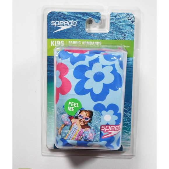 Speedo | Swim | Speedo Girls Fabric Armband Swim Floaties Blue Floral ...